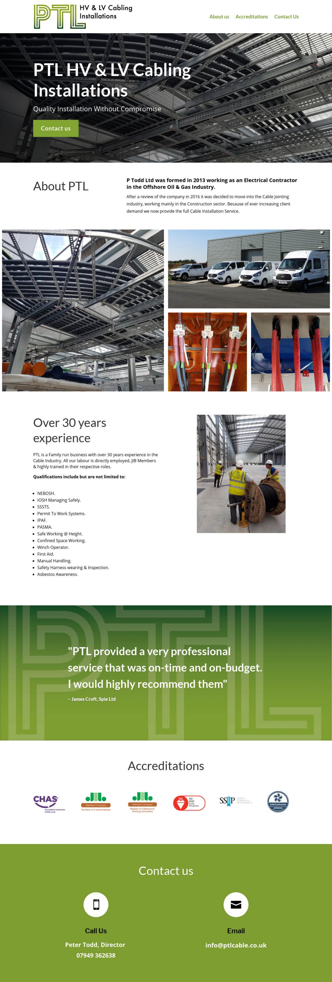 PTL Cabling - Reactive Design