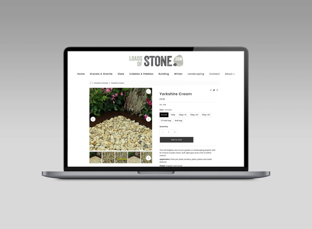 Loads of Stone - brand identity - Reactive Design